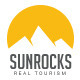Travel Tourism Logo - Sun Over Rocks, Logo Templates | GraphicRiver
