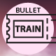 Bullet Train With Twilight Scenery, Vectors | GraphicRiver