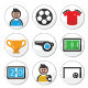 Soccer or Football Round Icons Set , Vectors | GraphicRiver