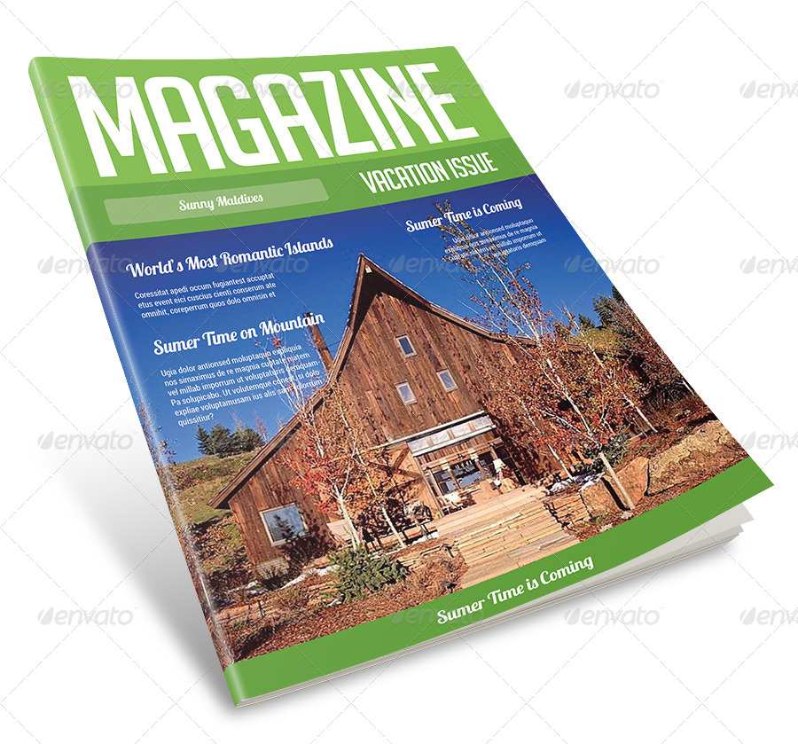 Vacation Magazine Template Issue Two, Print Templates | GraphicRiver
