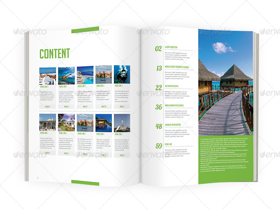 Vacation Magazine Template Issue Two, Print Templates | GraphicRiver