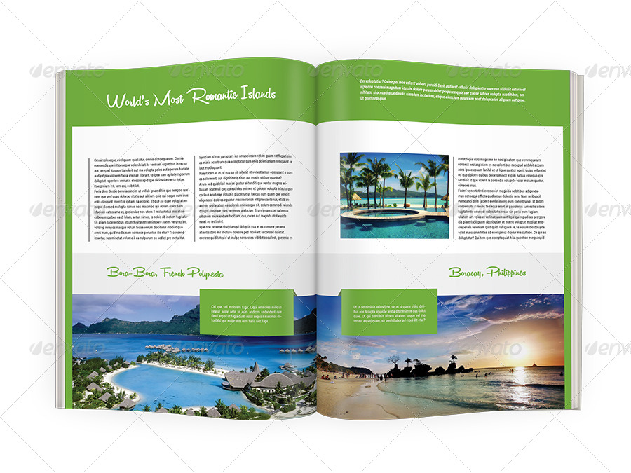 Vacation Magazine Template Issue Two, Print Templates | GraphicRiver