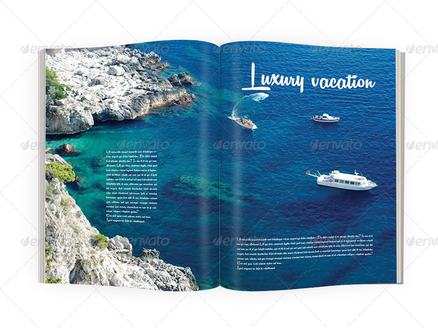 Vacation Magazine Template Issue Two, Print Templates | GraphicRiver
