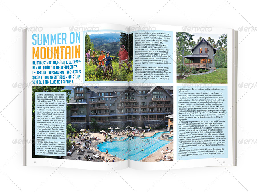 Vacation Magazine Template Issue Two, Print Templates | GraphicRiver