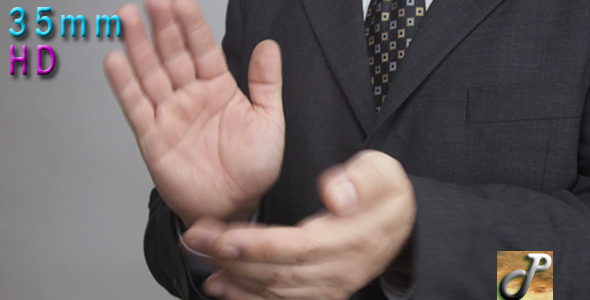 Man Hands Clapping, Stock Footage | VideoHive
