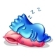 Monster Sleeping on Pillow by interactimages | GraphicRiver