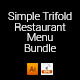 Simple Trifold Restaurant Menu Bundle, Print Templates | GraphicRiver