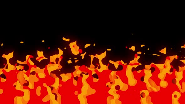 Many Cartoon Fire Animation Hd, Motion Graphics | VideoHive