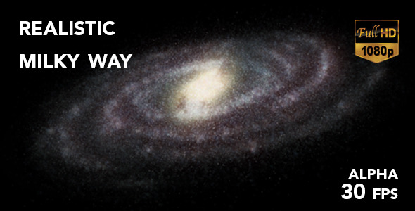 Realistic milky way, Motion Graphics | VideoHive