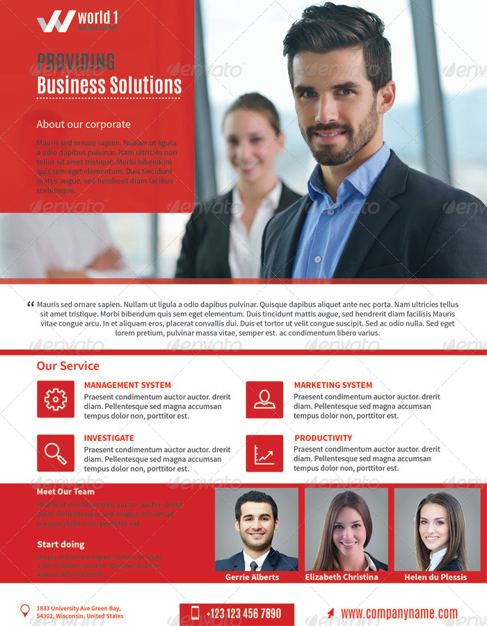 Corporate Business Flyer, Print Templates | GraphicRiver