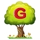 Tree With Letter G, Vectors | GraphicRiver