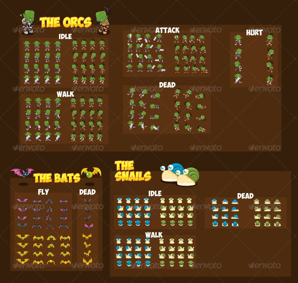 Game Sprites 2, Game Assets | GraphicRiver