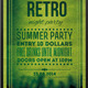 Retro Night Party Typography Poster, Print Templates | GraphicRiver