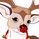 Beautiful cartoon reindeer Rudolf, Vectors | GraphicRiver