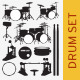 Drum Set by designpoint | GraphicRiver