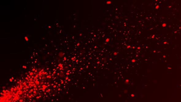 Flying Bright Red Fire Sparks Particles Seamless Looped Background ...