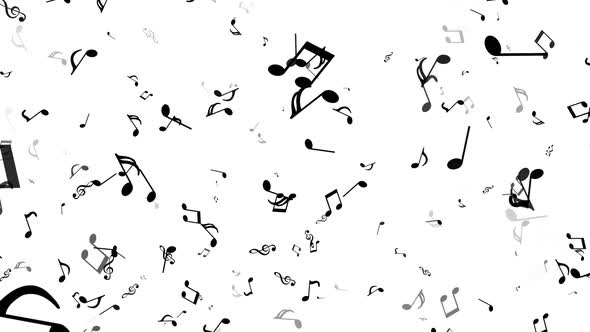 Falling Music Notes, Motion Graphics | VideoHive