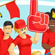 Cheering Fans , Vectors | GraphicRiver