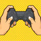 Hands Holding Joystick, Vectors | GraphicRiver