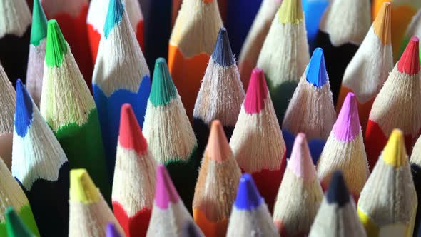 Rotating Colored Pencils 2., Stock Footage | VideoHive