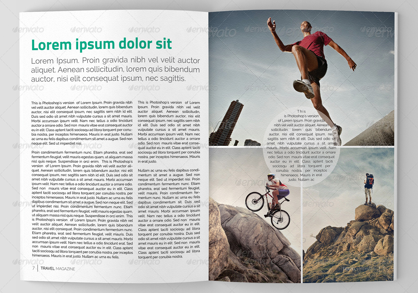 Travel Time Magazine Template, Print Templates | GraphicRiver