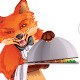 Fox Waiter, Vectors | GraphicRiver