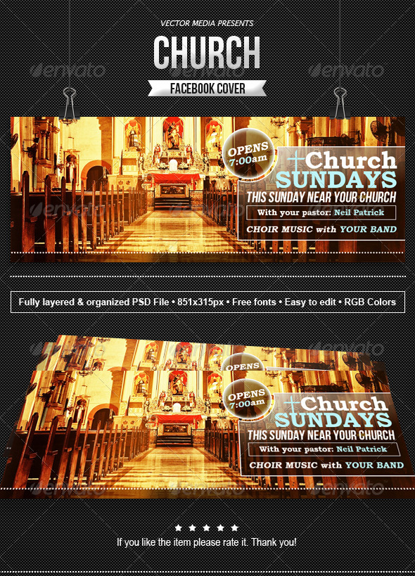 Church - Facebook Cover by VectorMedia | GraphicRiver