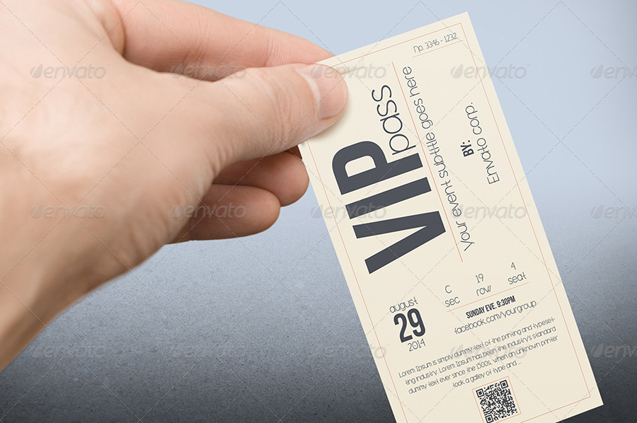 Multipurpose retro VIP PASS, Print Templates | GraphicRiver