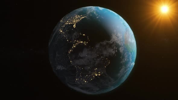 Realistic Earth Planet 4K, Motion Graphics | VideoHive