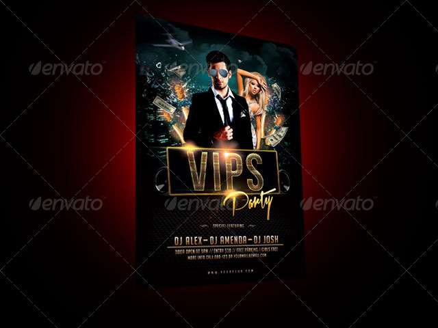 VIP PARTY FLYER, Print Templates | GraphicRiver