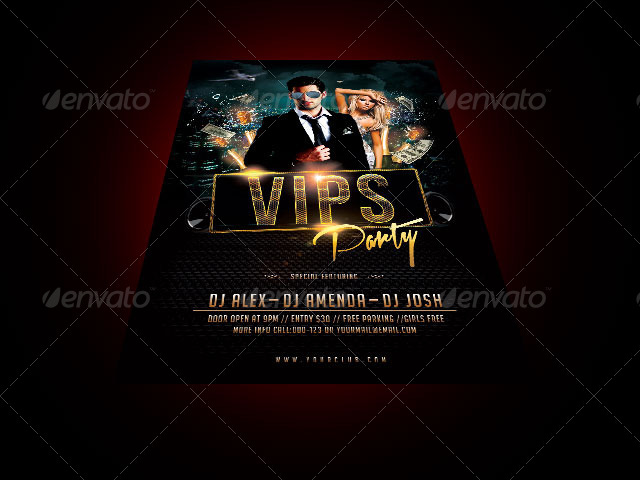 VIP PARTY FLYER, Print Templates | GraphicRiver