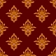Maroon and Orange Seamless Floral Pattern, Vectors | GraphicRiver