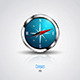 Blue Compass, Vectors | GraphicRiver