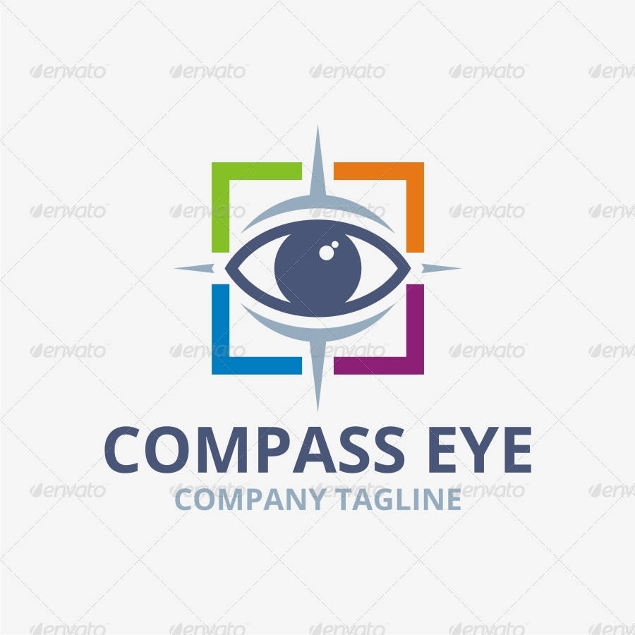 Compass Eye Logo, Logo Templates | GraphicRiver