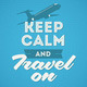 Keep Calm and Travel on Poster in Frame, Vectors | GraphicRiver