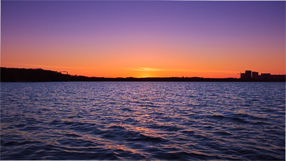 Sunset On The River, Stock Footage | VideoHive