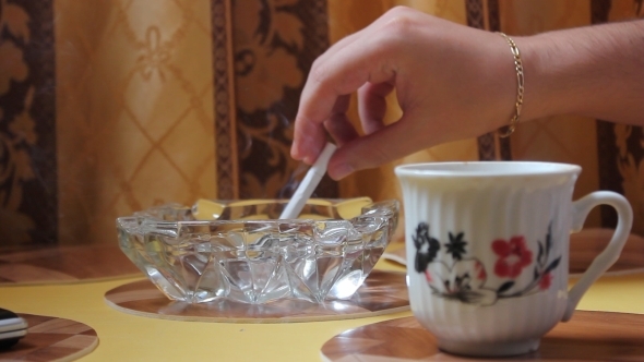 Morning Coffee And Cigarette 3, Stock Footage | VideoHive