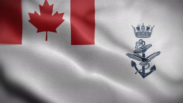 Canada Naval Ensign Flag Loop Background 4K, Motion Graphics | VideoHive