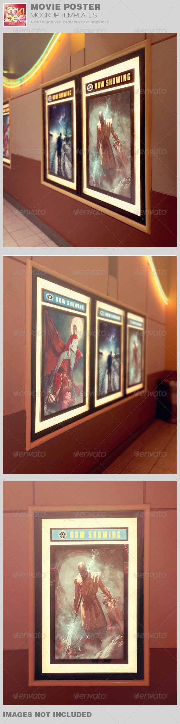 Movie Poster Mockup Templates by Rockibee | GraphicRiver