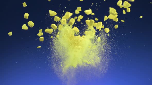 Crushed tablet explosion, Slow Motion, Stock Footage | VideoHive