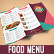 Colorful Trifold Food Menu, Print Templates | GraphicRiver