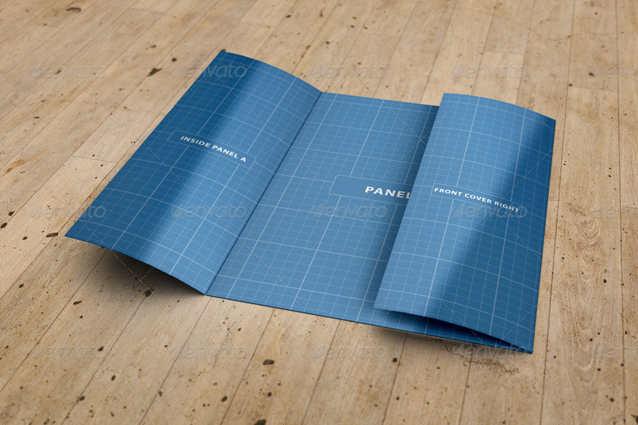 A4 Gatefold Brochure Mockup, Graphics | GraphicRiver