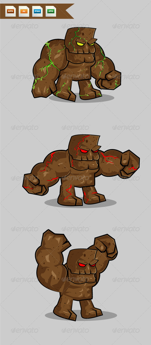 Giant Stone Monster , Vectors | GraphicRiver