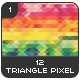 12 Triangle Pixel Backgrounds Pack 1, Graphics | GraphicRiver