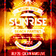 Sunrise Beach Party Flyer, Print Templates | GraphicRiver