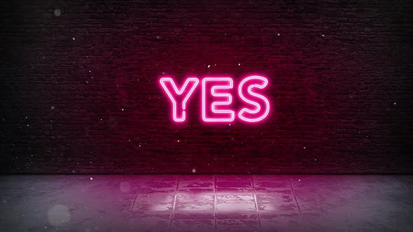 Yes Neon Sign, Motion Graphics | VideoHive