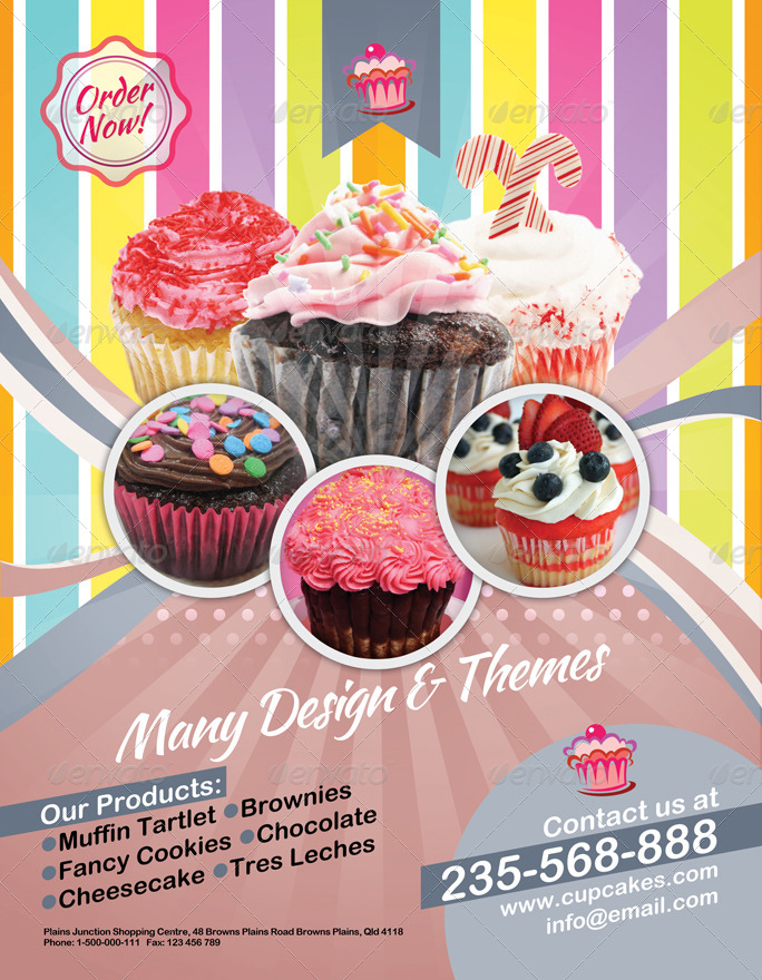 Cupcake Flyer, Print Templates | GraphicRiver