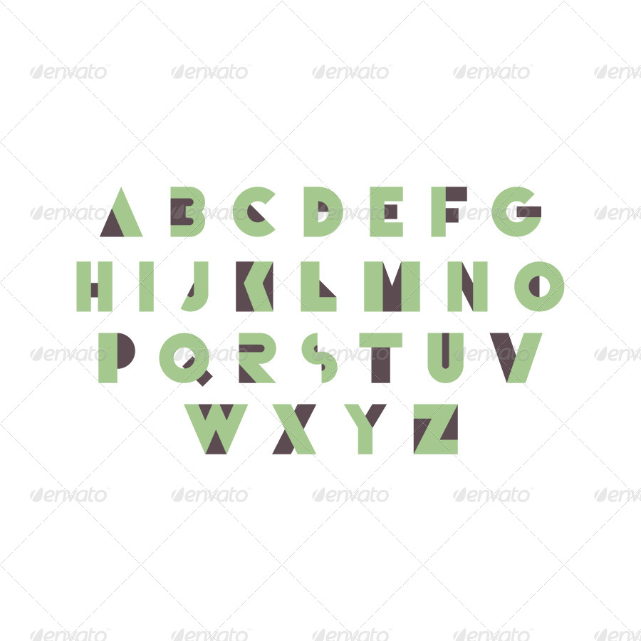 Retro Font, Vectors | GraphicRiver