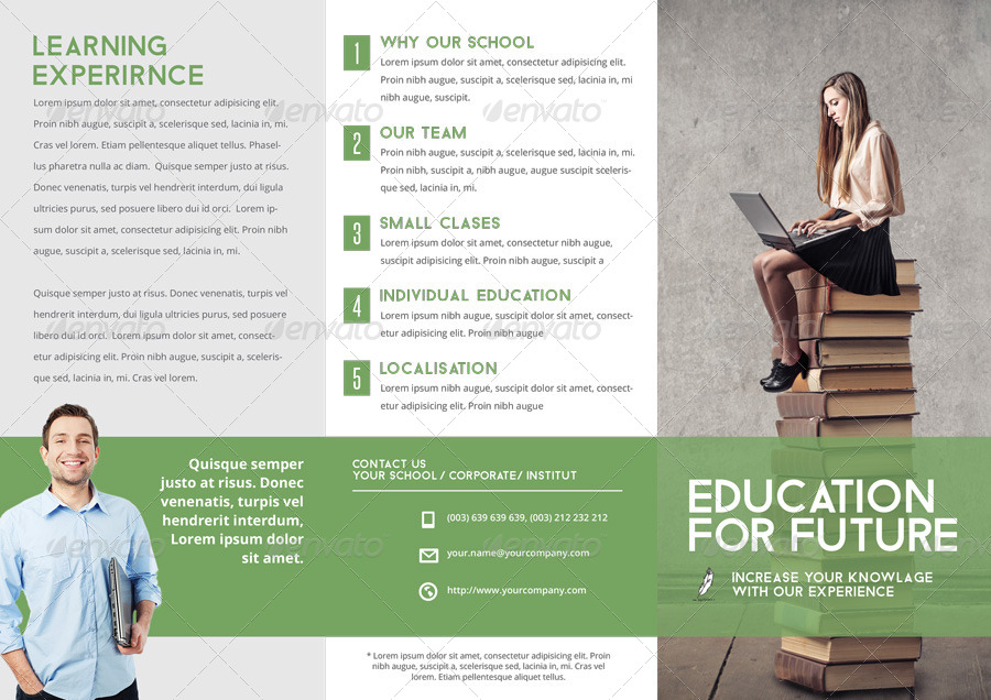 School Brochure Template, Print Templates | GraphicRiver