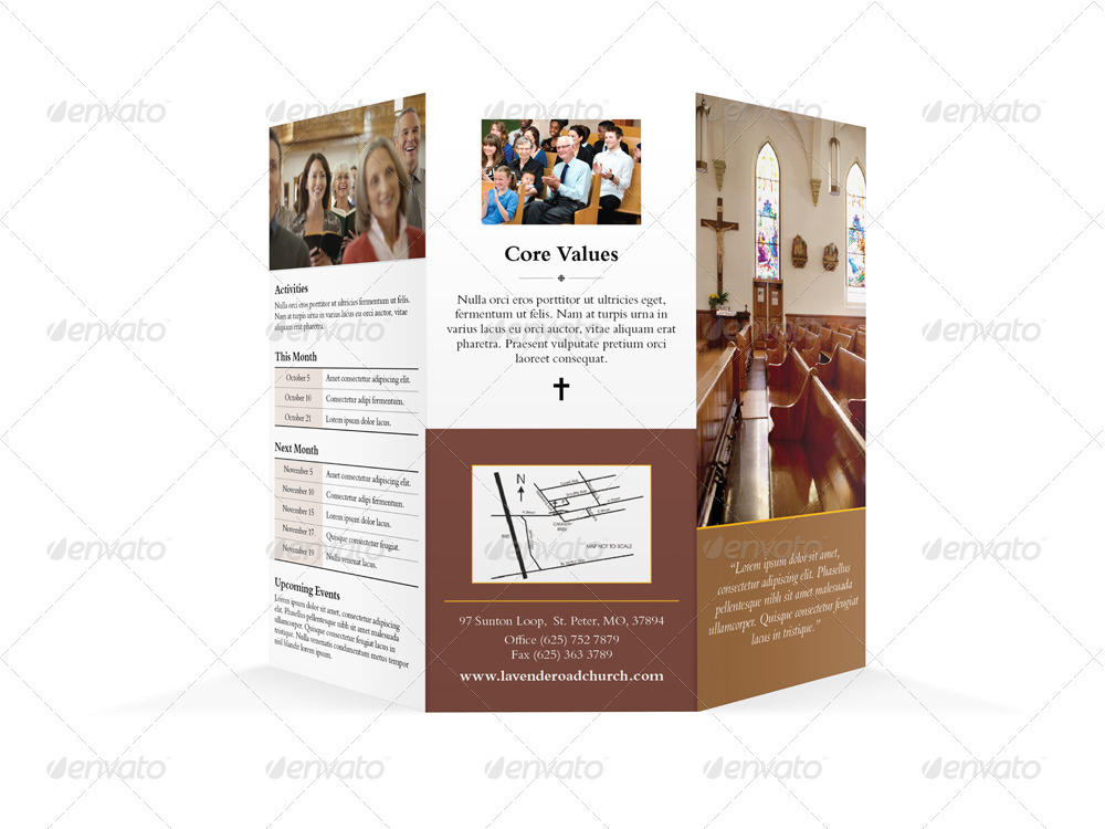 Church Trifold Brochure, Print Templates | GraphicRiver